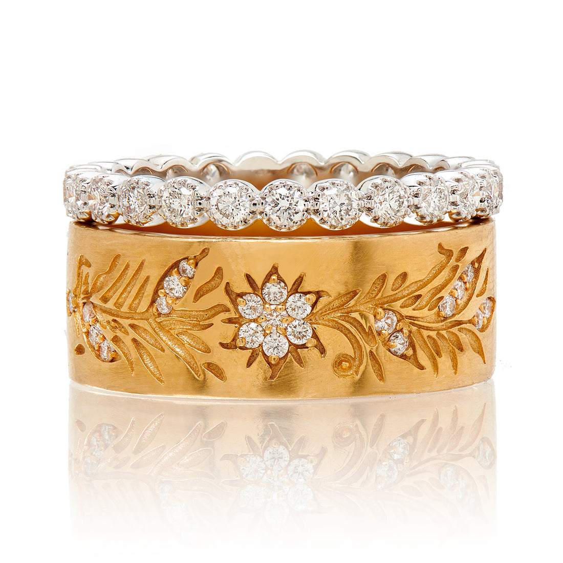 18K Gold No. 72 Juliette Curated Ring Stack | Sethi Couture